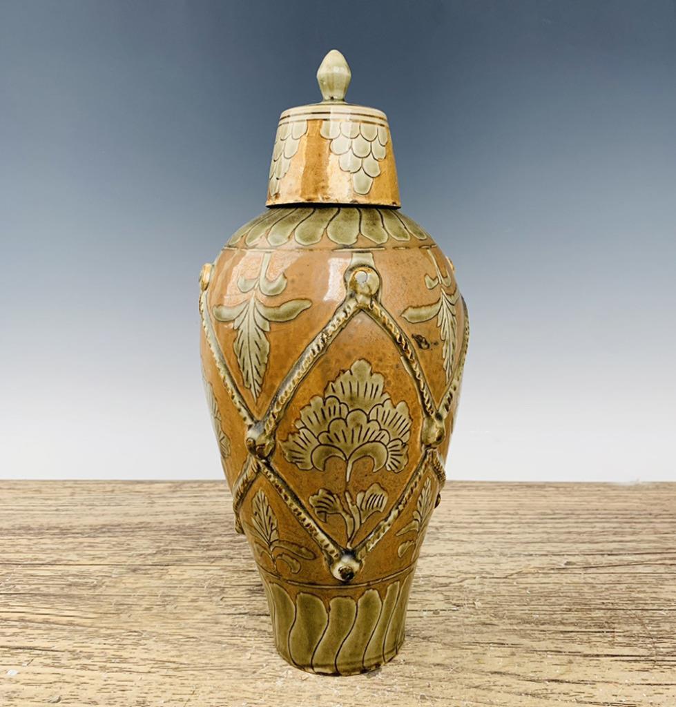 OLD RARE CHINESE GUAN MARKED DING GLAZE DING KILN PORCELAIN VASE (DG469 ...