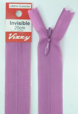 Vizzy Invisible Zip 20cm, Colour 122 VIOLET, A Quality Brand Name ...