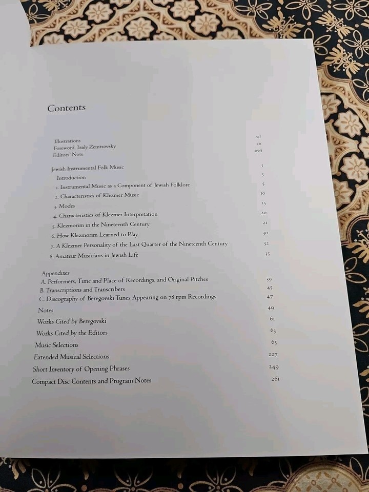 JEWISH INSTRUMENTAL FOLK MUSIC of MOSHE BEREGOVSKI PB Book w/CD ~NEAR ...