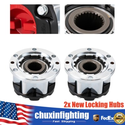 2x Manual Wheel Locking Hubs Set kit For Toyota 4Runner T100 Hilux Pick ...