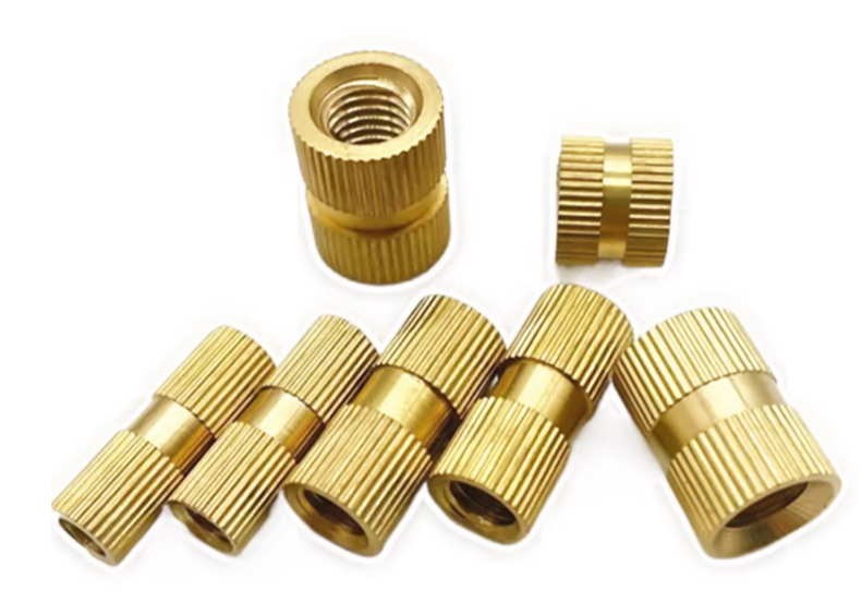 M5 Through Hole Brass Injection Nuts Pre-Embedded Knurled Nut 6.3/7.3/8 ...