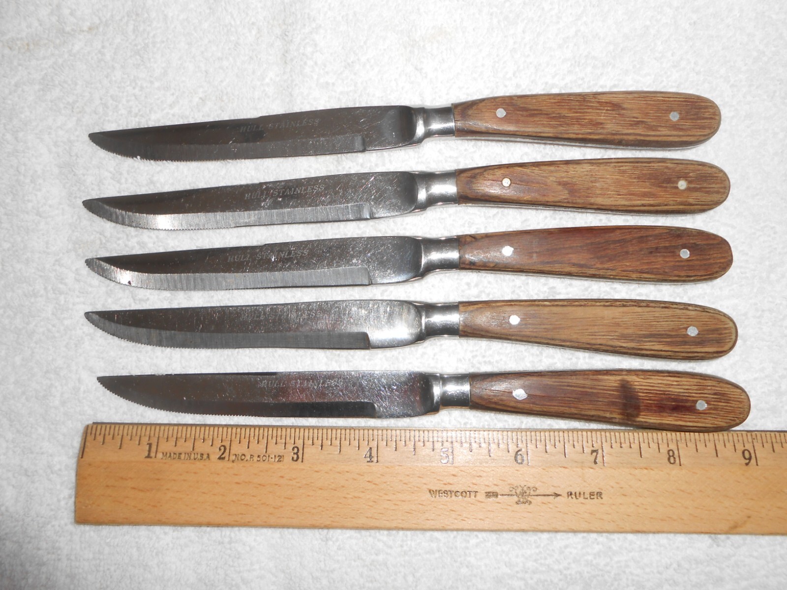 Set Of 5 Hull Stainless Steel Steak Knives, Vintage | eBay