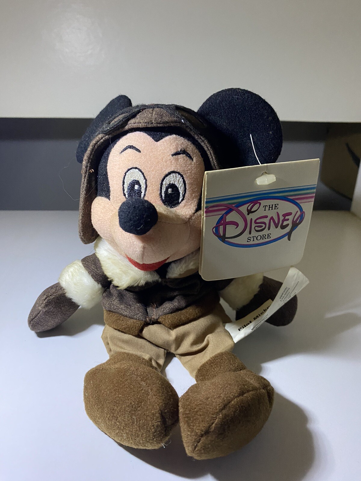 Mickey Mouse Pilot Vintage Disney Aviator Bean Bag Plush 9" Tag | eBay