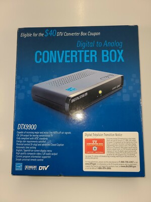 Digital Stream DTX9900 Digital-to-Analog DTV Tuner Converter Box READ ...