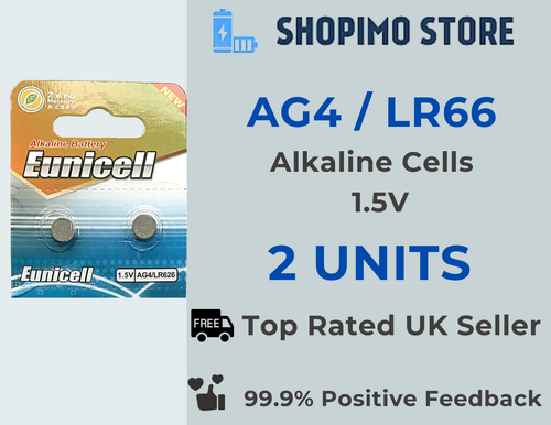 2 X LR66 G4A LR626 L626 1.5v Alkaline AG4 Batteries Coin Cell Watch ...