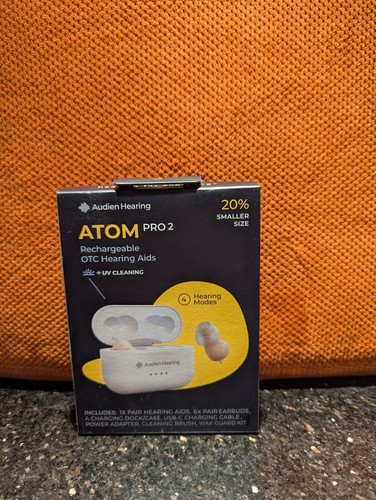 Audien ATOM PRO 2 Wireless Rechargeable OTC Hearing Aids NEW | eBay