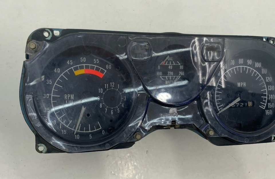 74-79 Pontiac Trans Am Gauge Cluster 6k Tach 160 MPH Speedometer ...