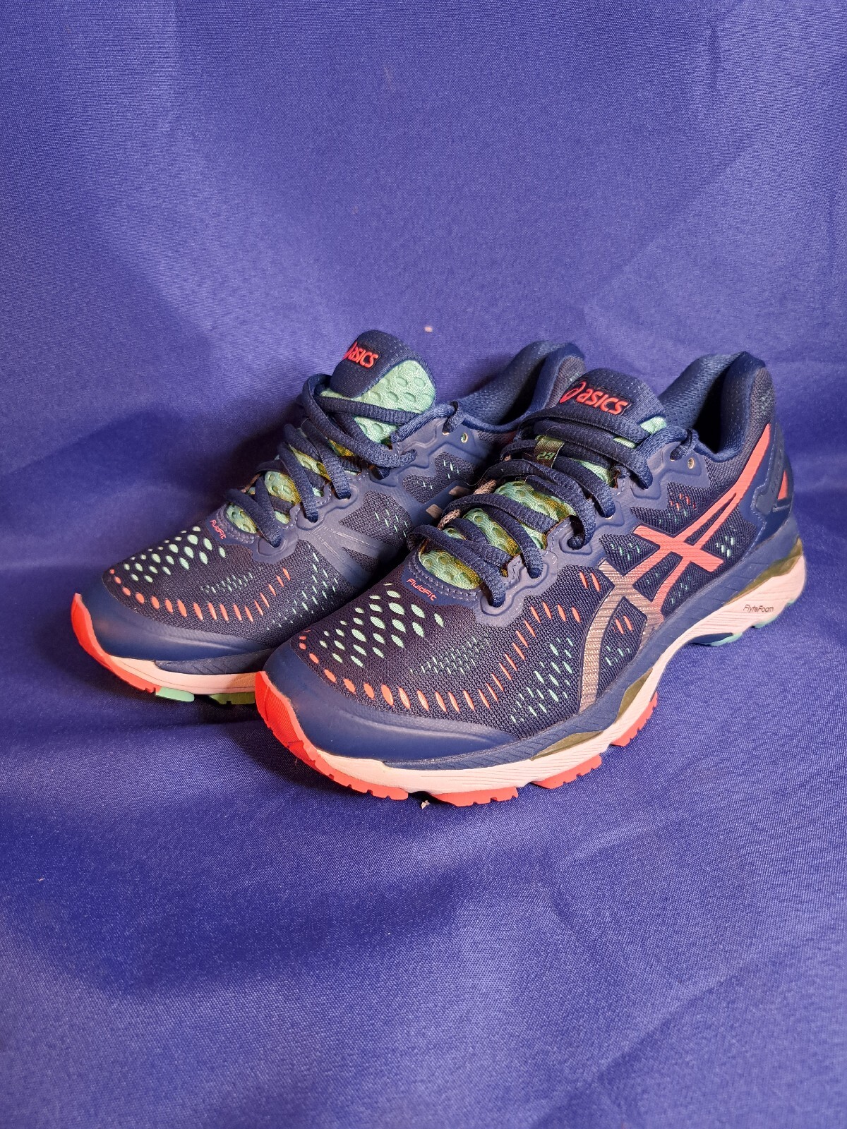 ASICS Gel Kayano 23 Navy Blue Pink Running Race Walki… - Gem