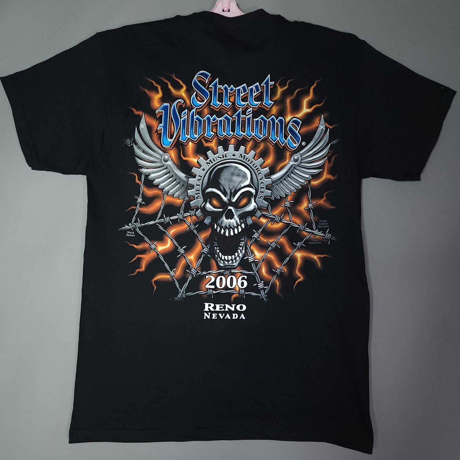 2006 Reno Street Vibrations Motorcycle Rally Shirt Me… - Gem