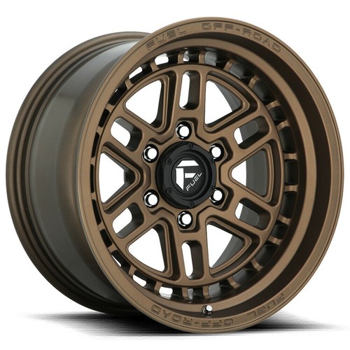 17x9 Fuel D669 Nitro 5x5/5x127 -12 Matte Bronze Wheels Rims Set(4) 71.5 ...