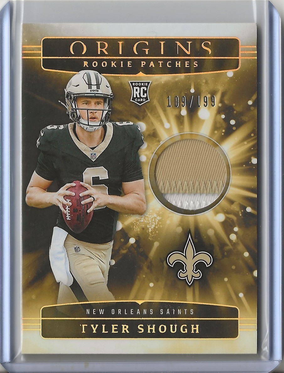 TYLER SHOUGH 2025 Panini Origins RC Rookie Patch /199 Saints | eBay