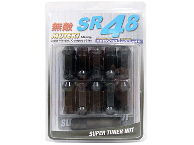 MUTEKI SR48 12x1.5 48mm Extended Open Ended Lug Nuts Set Cone Seat | 20 ...