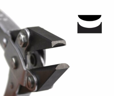 PARALLEL-ACTION PLIERS HALF ROUND CONCAVE NOSE 5.5" JEWELRY PARALLEL ...