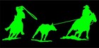 Team Roping Decal Rodeo Western Cowboy Equestrian Car Window Horse ...