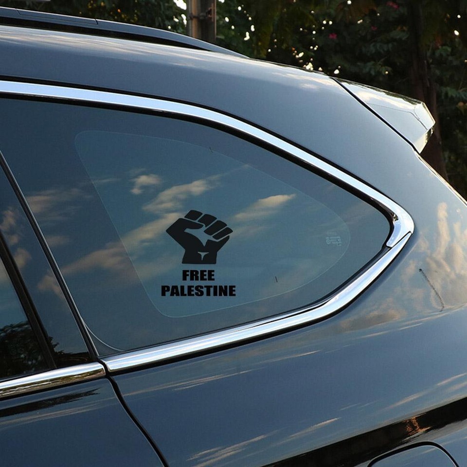 Free Palestine Car Protest Sticker Car Window Decal Stickers' Label ...