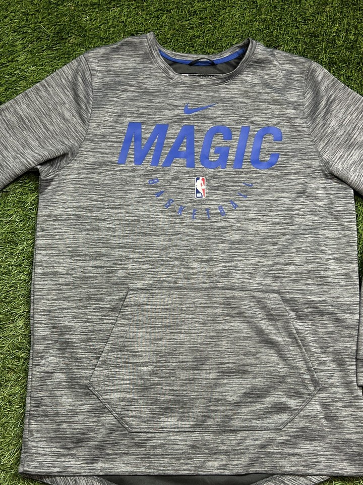 Team Issued Nike Dri-Fit Orlando Magic NBA Crew Neck Warm Up Sweatshirt ...