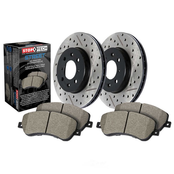 Disc Brake Upgrade Kit-Street Pack - Slotted and Drilled - Single Axle ...