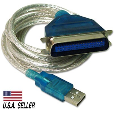 USB to PRINTER IEEE 1284 Centronic Parallel Port 36-pin Cable Adapter ...