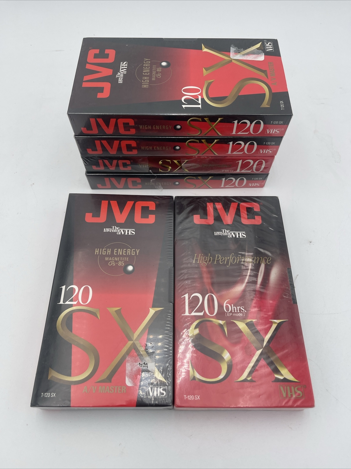 JVC SX 120 VHS T-120 SX VHS New/Sealed Lot of 6 | eBay