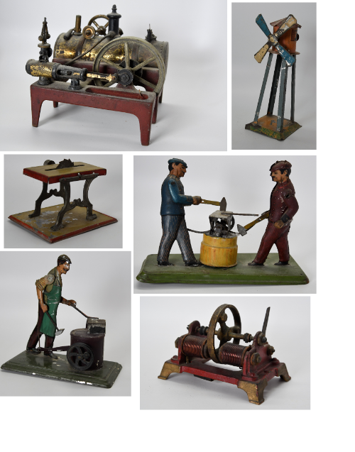 Vintage Weeden / Georges Carette Toy Steam Engine & Accessories ...