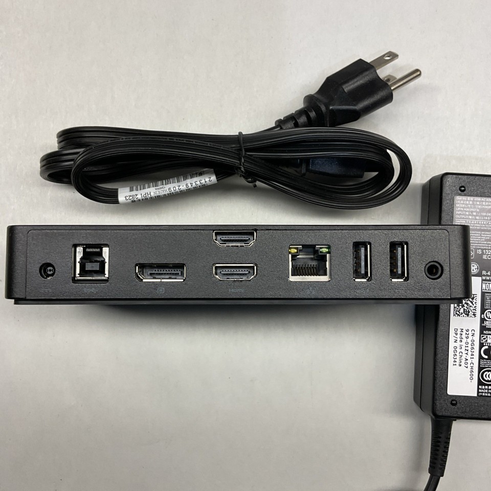 Dell D3100 USB 3.0 Ultra HD/4K Triple Display Docking Station With 65w ...