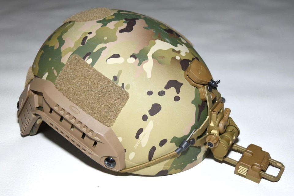 Ops-Core FAST Maritime Multicam SHC Super High Cut Helmet w/ Wilcox G69 ...