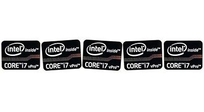 5 PCS Sticker for CORE i7 vPro inside Logo Decal Haswell Badge 15.5 x ...