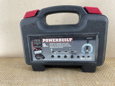 Powerbuilt 648610 Kit #23 9Pc Double Flaring Tool Set | eBay