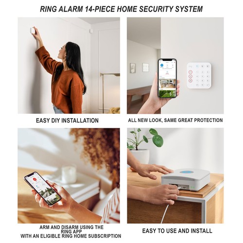 Ring Alarm 14-Piece Home Security Kit – Wireless System, Works with ...