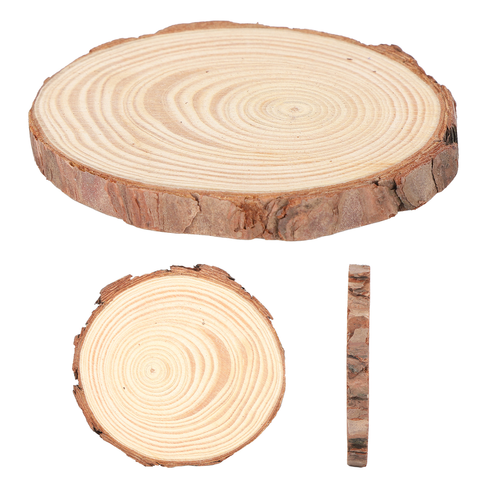 Wood Slices Round Pine Logs Crafts Painting Wedding Party Decoration 4 ...
