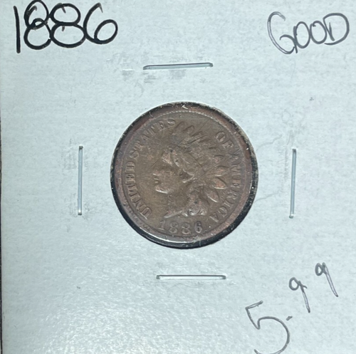 1886 INDIAN HEAD CENT ~ GOOD ~NICE COIN~ | eBay