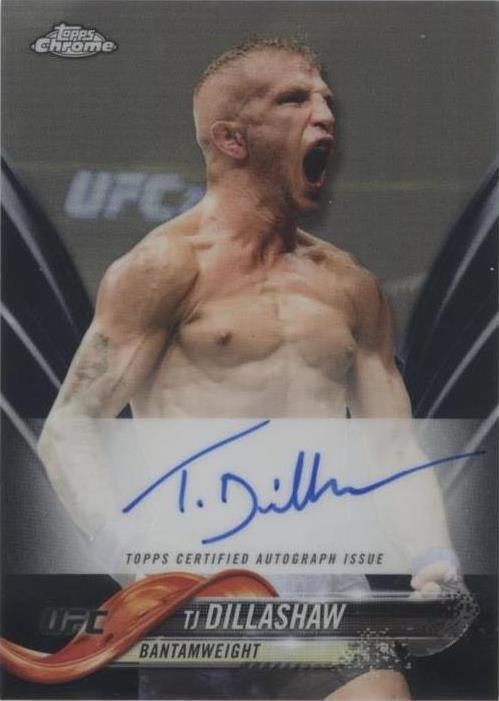 2018 Topps Chrome UFC - Fighter Autographs TJ Dillashaw #FA-TD Black ...