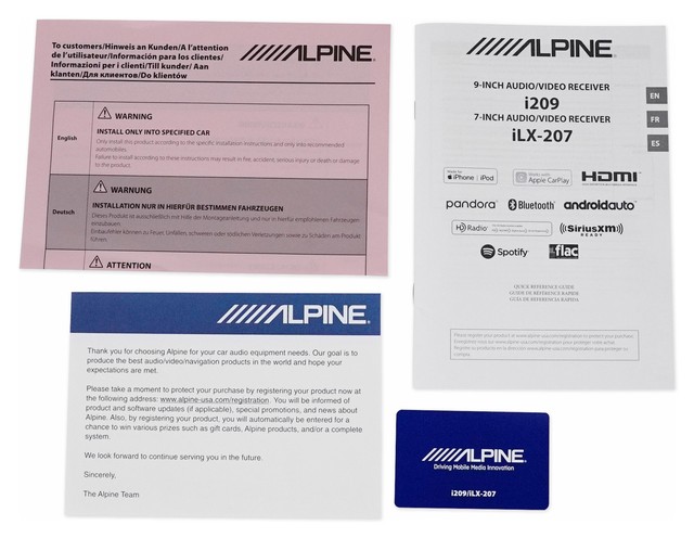 Alpine i209-WRA 9 inch Mech-Less In Dash System for sale online | eBay