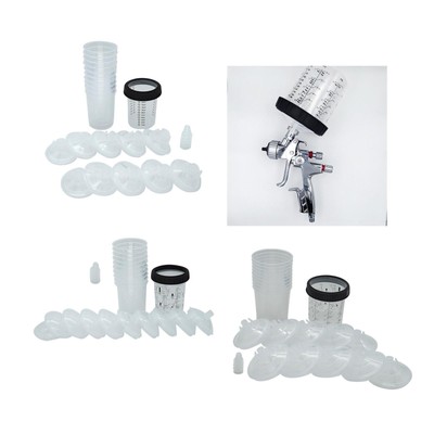Disposable Spray Cup Liners and Lid System Paint Mixing Cup Disposable ...