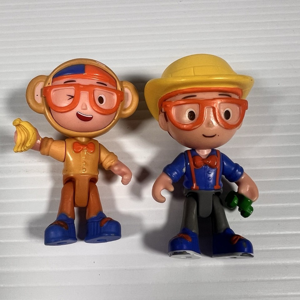BLIPPI Figures Jazwares Kideo Action Figure Toy Monkey and Carpenter ...