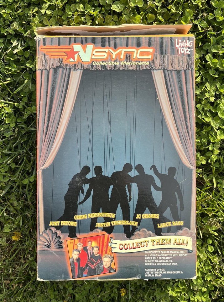 Vintage *NSYNC Justin Timberlake Marionette Living Toyz 2000 Doll Boxed ...