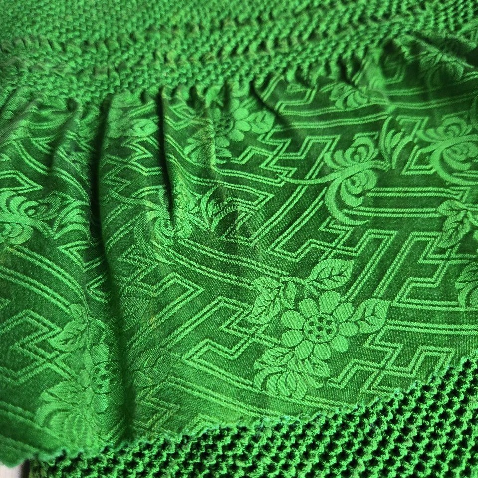 Silk Obiage & Obijime Set for Furisode, Green, Used, Traditional ...