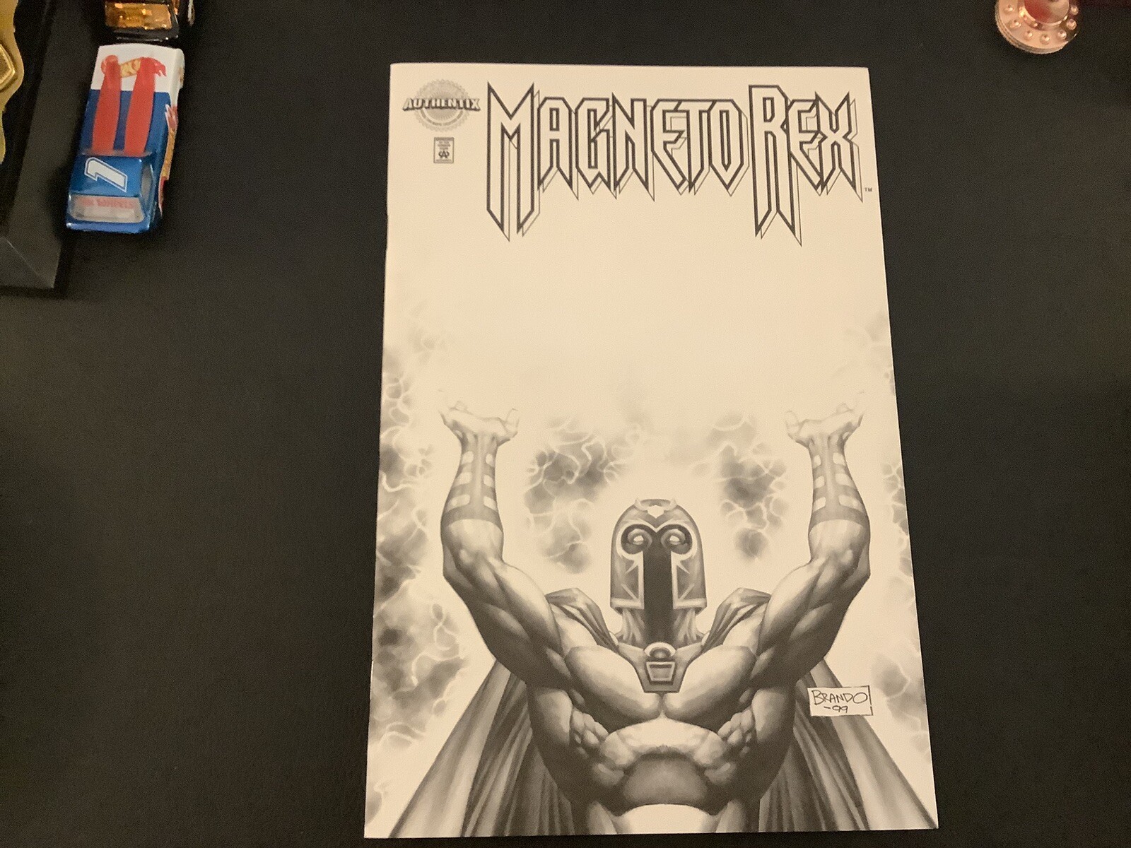 Marvel Authentix Magneto Rex Brandon Petersen NM 1999 Sketch Variant | eBay