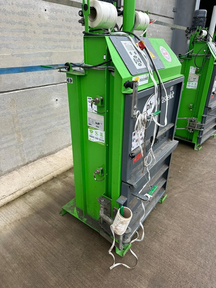 HSM V Press 504 Cardboard Baler Vertical Machine (2 available) | eBay UK