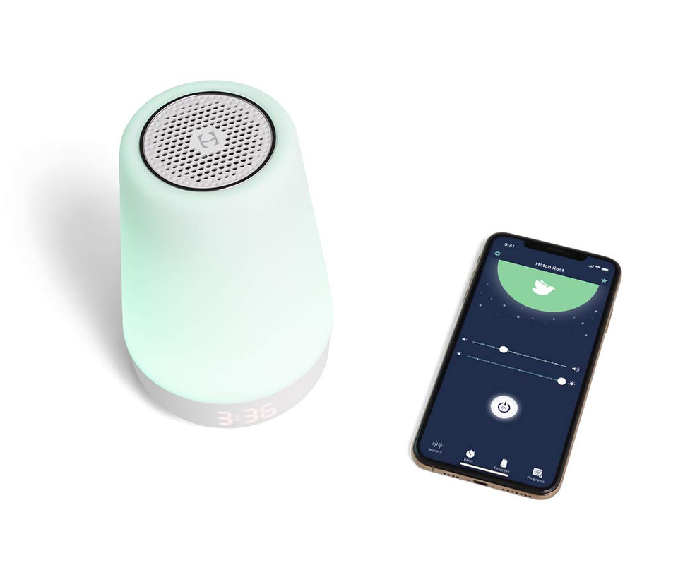 Rest+ 1St Gen Baby Sound Machine, Night Light, Time-To-Rise plus Audio ...