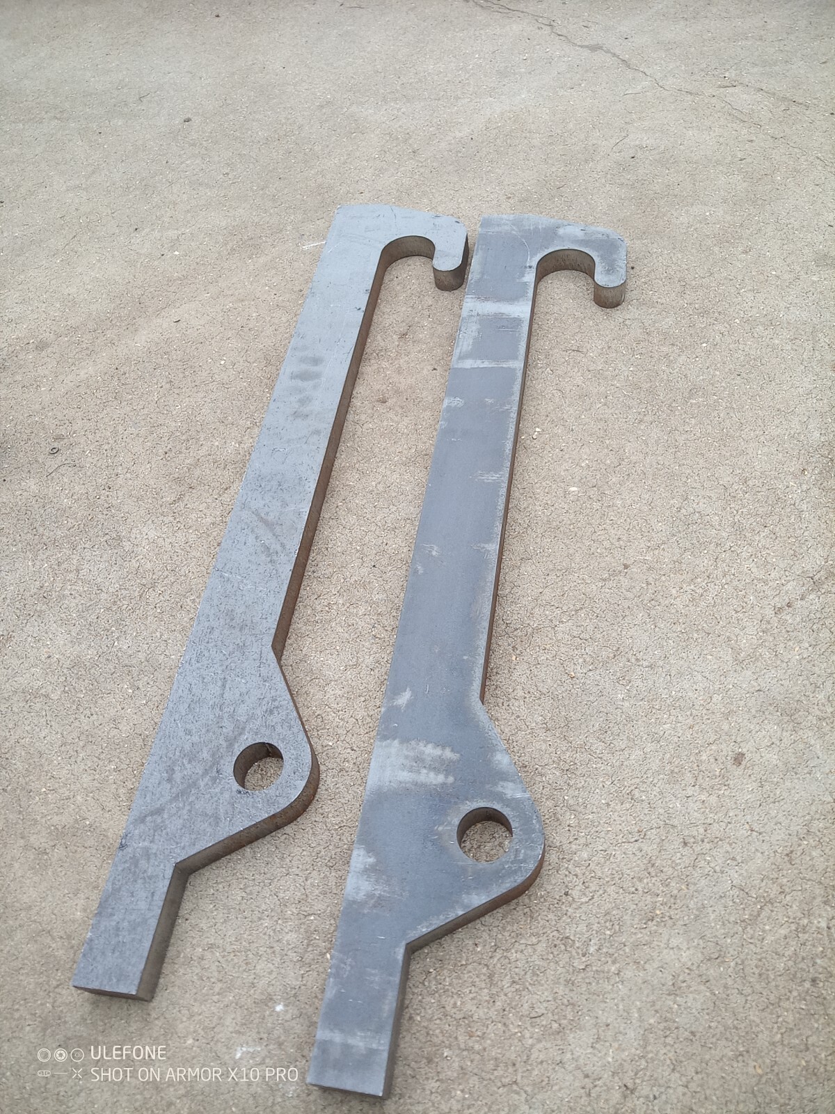 Pair of JCB QFit Q-Fit Teleporter Telehandler Brackets from 25mm Steel ...
