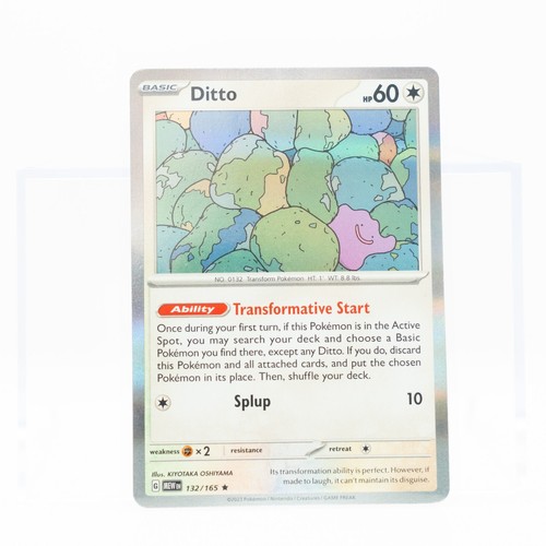 Ditto Holo Rare 132/165 Scarlet & Violet 151 Pokémon TCG - NM | eBay
