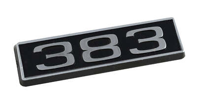 383 383ci Block Stroker 3.25" Engine Hood Scoop Emblem Badge Black ...