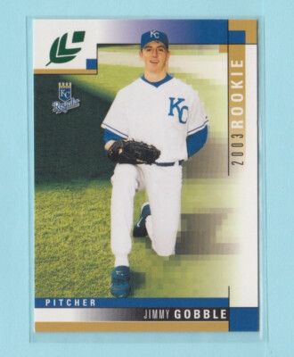 2003 Leaf Green Throwback Leaf Logo RC serial #d /25 Jimmy GOBBLE ...