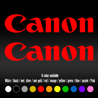 7" Canon Photography Laptop Diecut Bumper Car Window Vinyl Decal ...