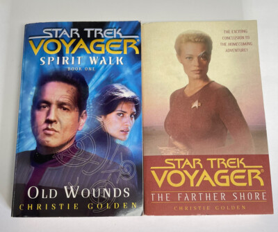 Christie Golden Star Trek Voyager Book Lot 2 Books Old Wounds, The ...