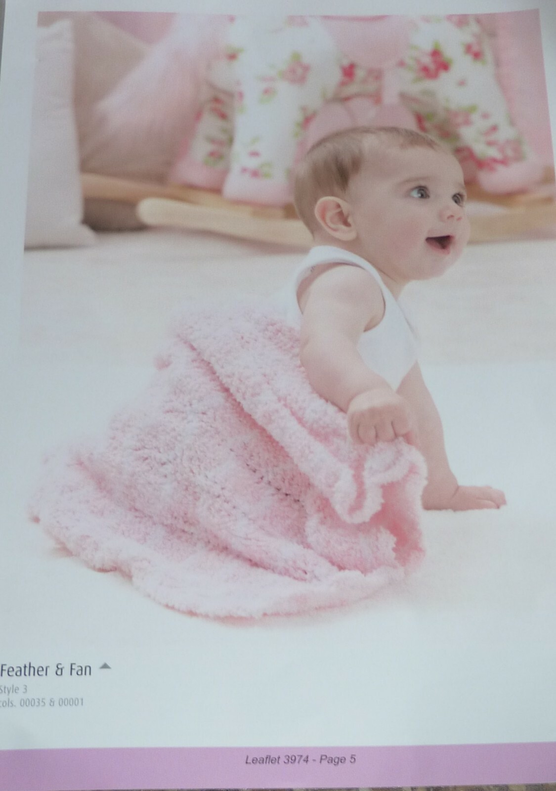 Patons Knitting Pattern Leaflet 3 Styles of DK Baby Pram Rugs No 3974 ...