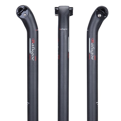 3K Carbon Bicycle Seatpost Offset 20mm MTB Road Bike Seat Post 27.2/30. ...