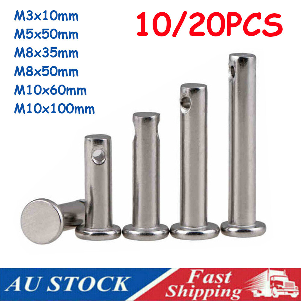 M3 M5 M8 M10 304 Stainless Steel Flat head Cotter-Pin / Clevis Pins ...