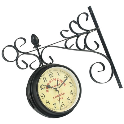 Vintage Wall Clock Bar Clocks for Living Room Decor Double Sided | eBay UK